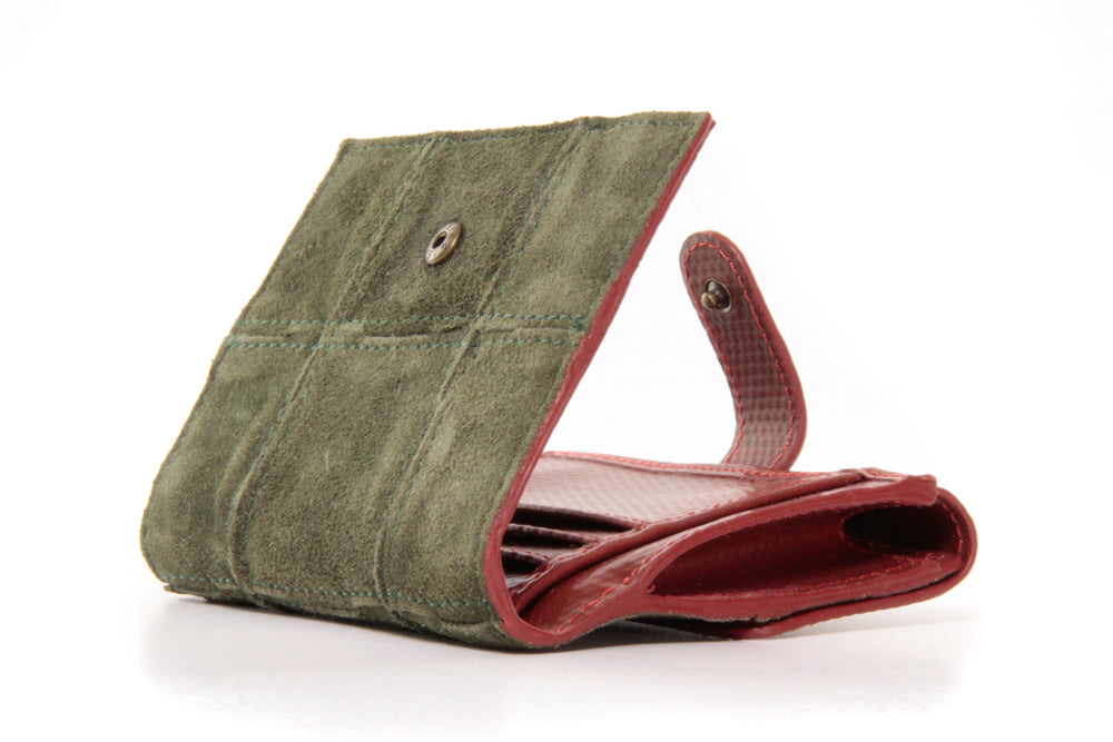 Leather Folding Purse Wallet - Elvis & Kresse