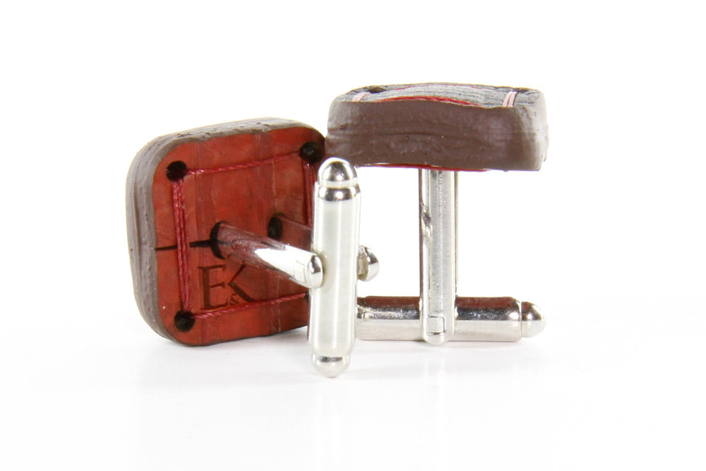 Torpedo Cufflinks (Fire-hose and/or Leather) - Elvis & Kresse